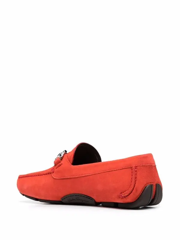 FERRAGAMO Parigi Eco Driver Shoes - Red