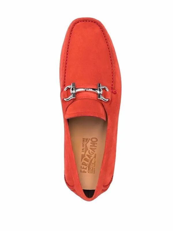 FERRAGAMO Parigi Eco Driver Shoes - Red