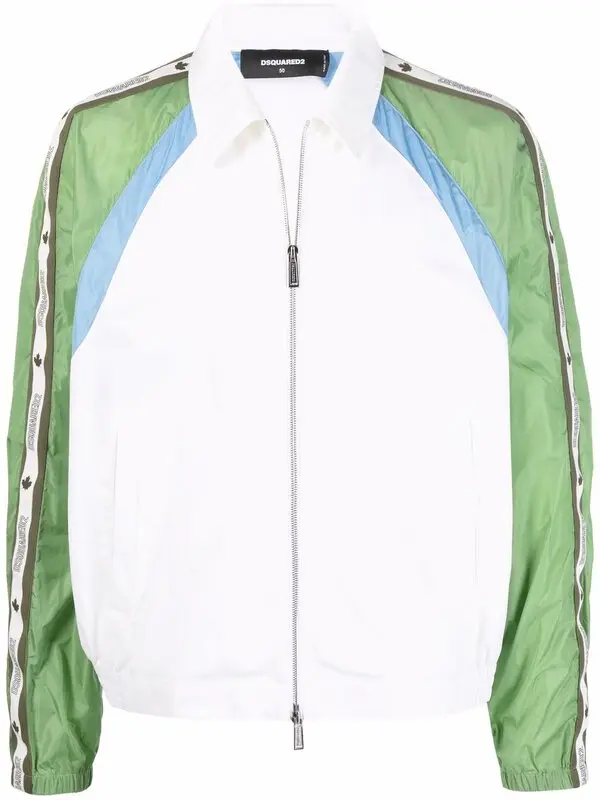 Dsquared2 Logo-tape Bomber Jacket - White