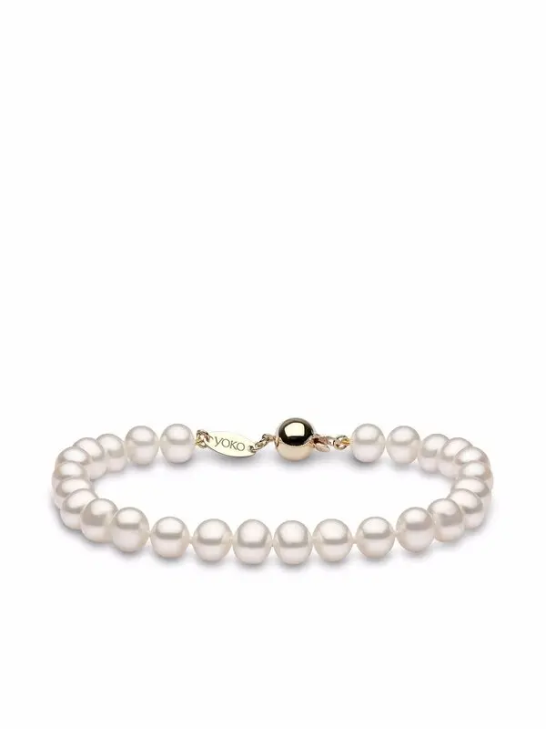 Yoko London 18kt Yellow 6mm Freshwater Pearl Bracelet - Gold