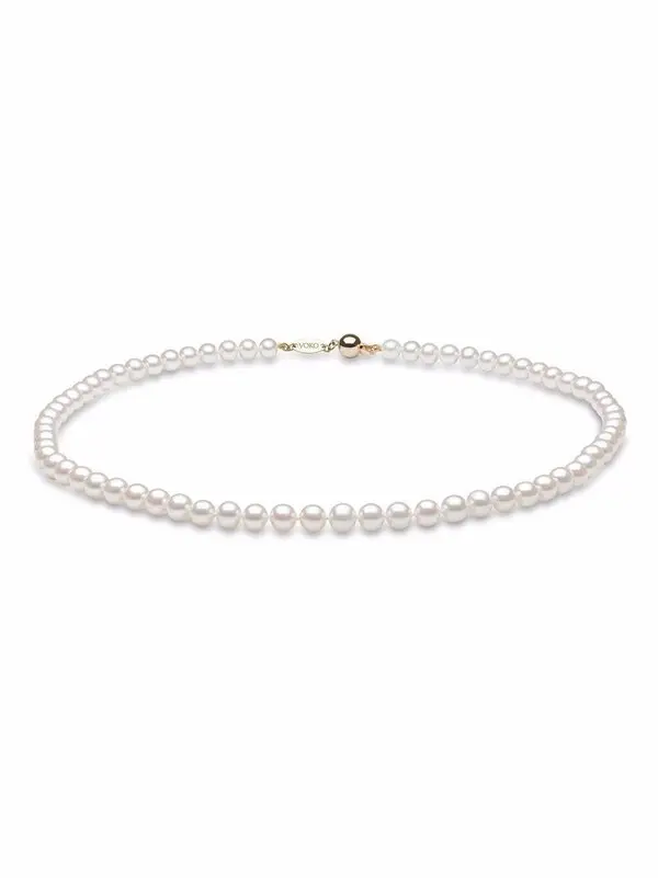 Yoko London 18kt Yellow 6mm Freshwater Pearl Necklace - Gold