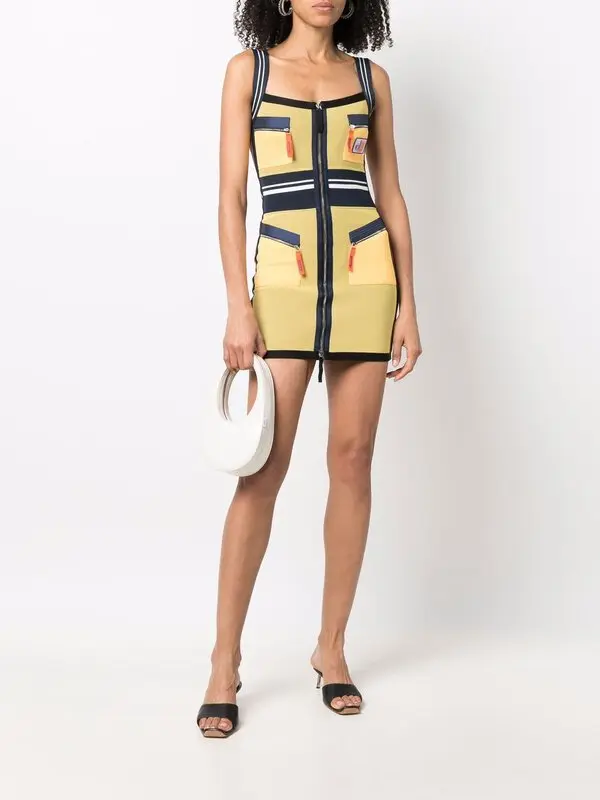 DIESEL® Panelled Slim-cut Mini Dress