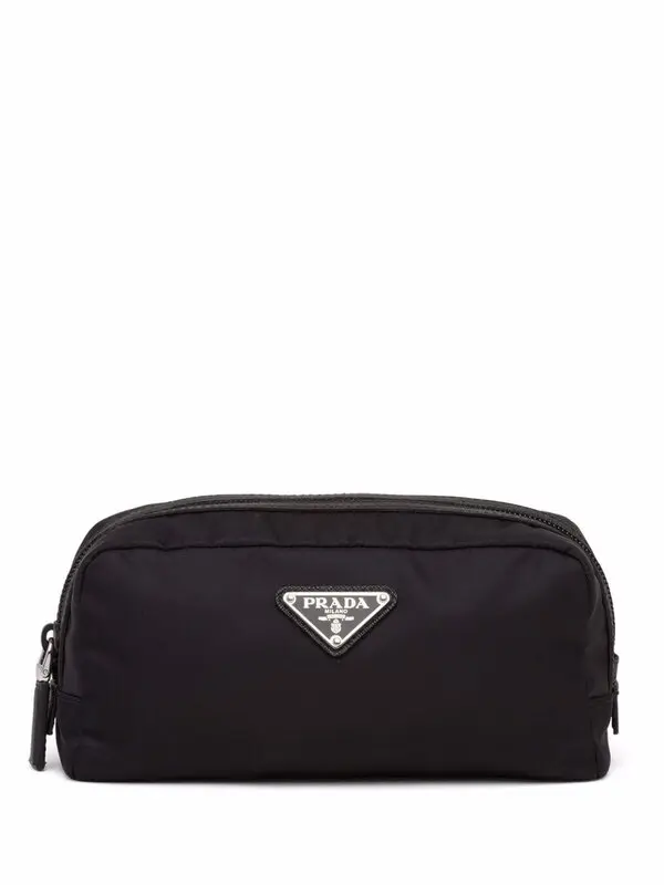 Prada Logo Plaque Wash Bag