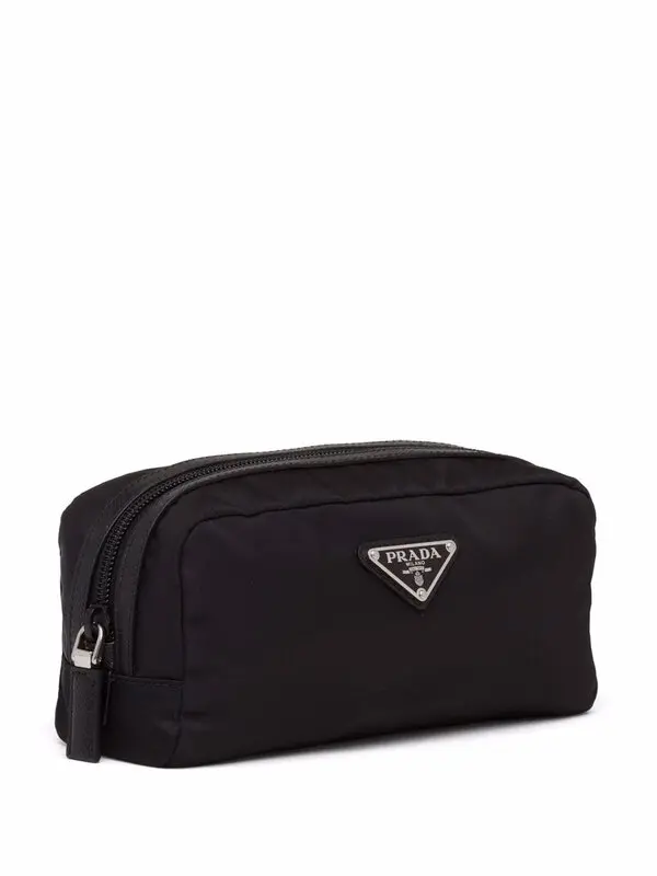 Prada Logo Plaque Wash Bag
