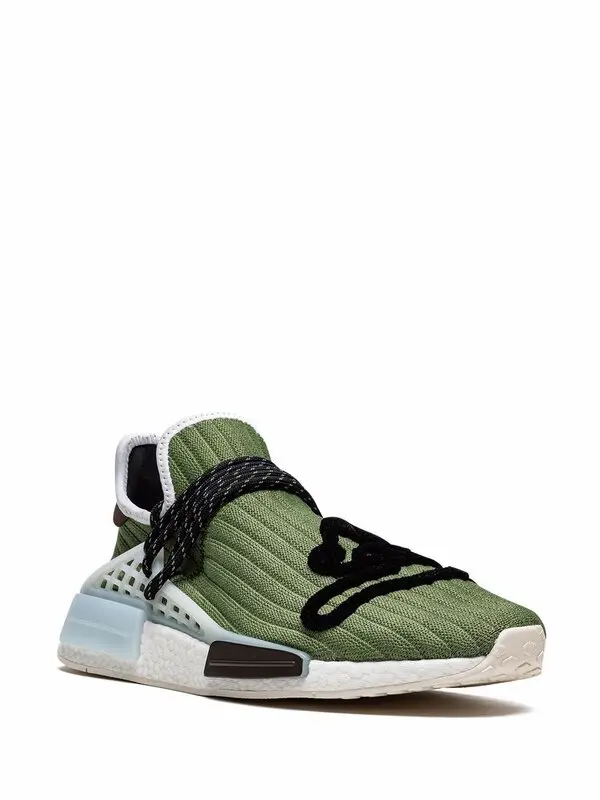 Adidas X Bbc Ice Cream X Pharrell Hu Nmd Running Dog Sneakers In Green |  Editorialist