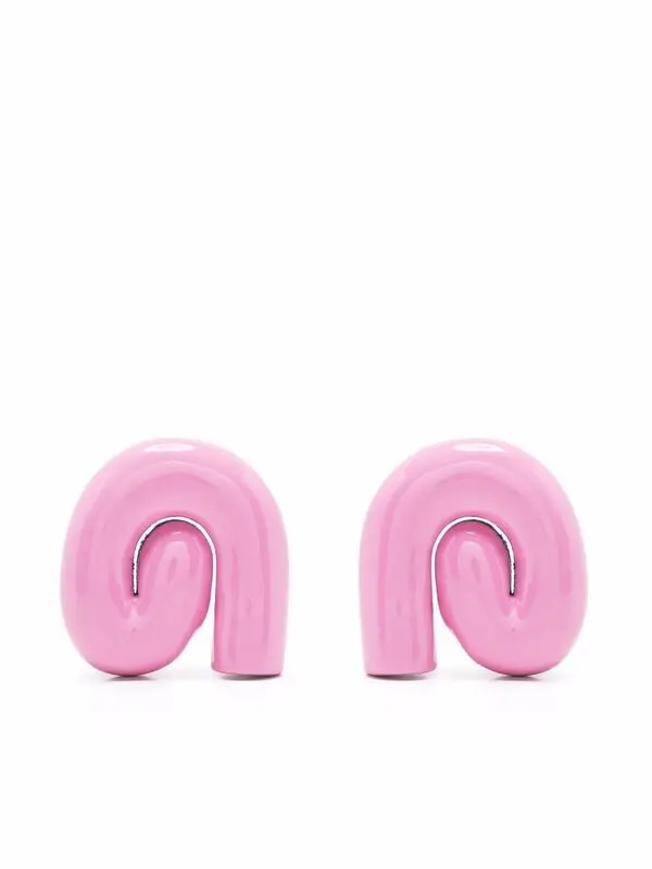 UNCOMMON MATTERS Nimbus Chunky Swirl Stud Earrings - Pink