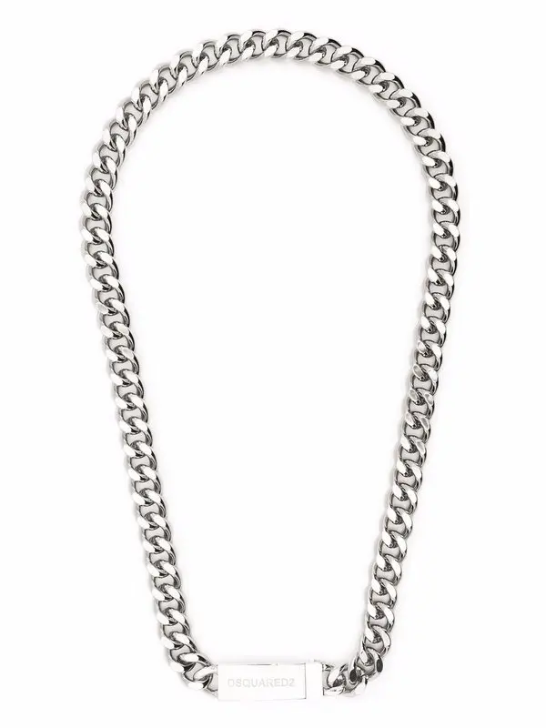 Dsquared2 Logo-plaque Chain Necklace
