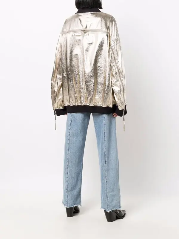 Dsquared2 Oversized Metallic Bomber Jacket
