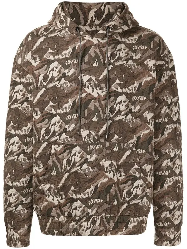 MOSTLY HEARD RARELY SEEN Camouflage Jacquard Stretch-cotton Hoodie - Green