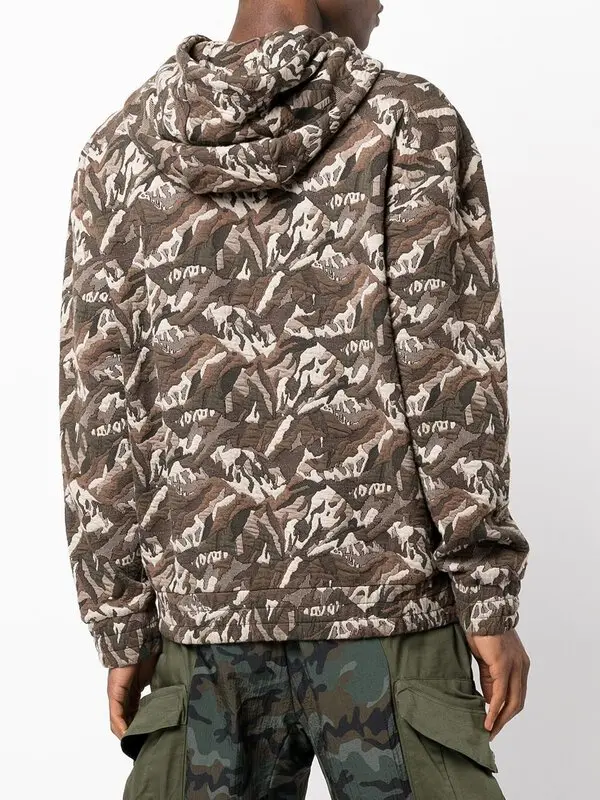 MOSTLY HEARD RARELY SEEN Camouflage Jacquard Stretch-cotton Hoodie