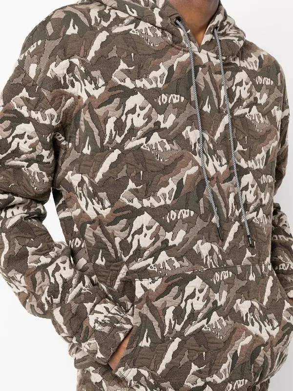 MOSTLY HEARD RARELY SEEN Camouflage Jacquard Stretch-cotton Hoodie