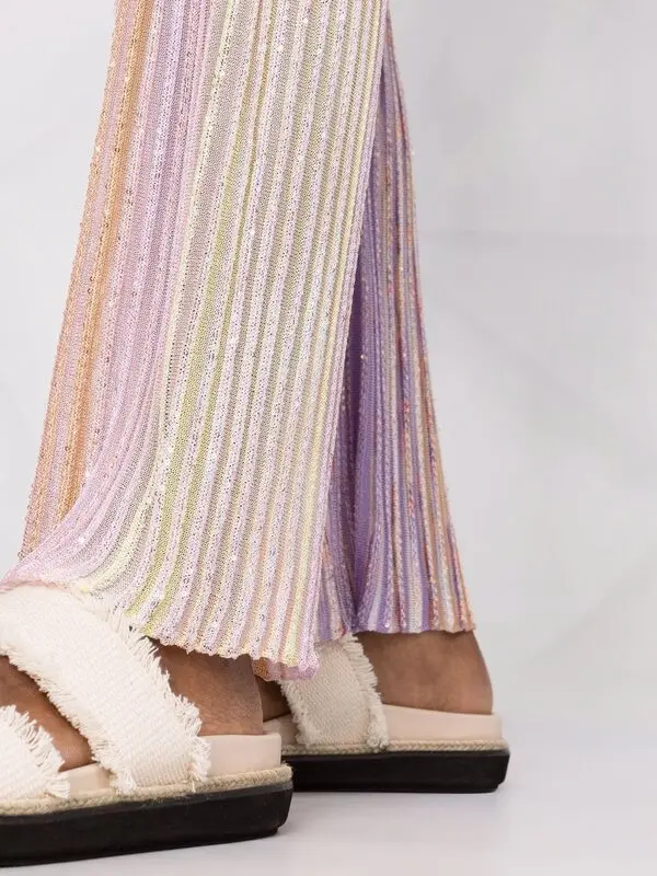 Missoni Sequin-embellished Striped Trousers