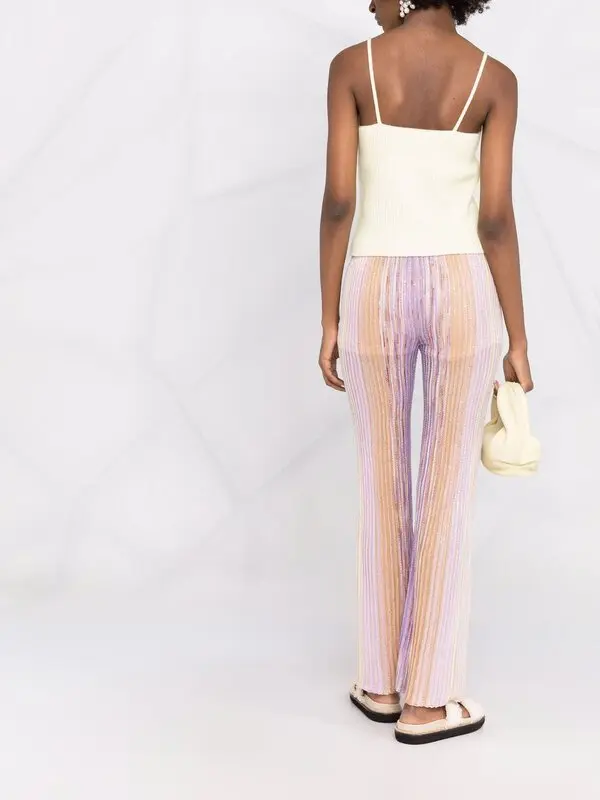Missoni Sequin-embellished Striped Trousers