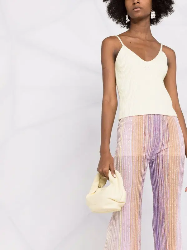 Missoni Sequin-embellished Striped Trousers