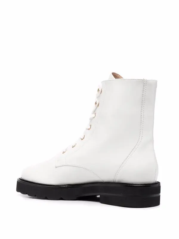 STUART WEITZMAN Lace-up Leather Boots