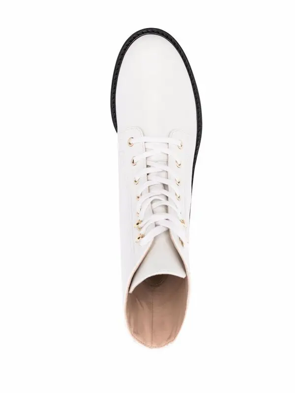 STUART WEITZMAN Lace-up Leather Boots