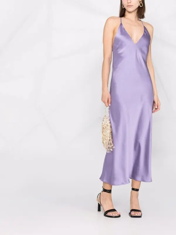 BLANCA VITA V-neck Strappy Dress