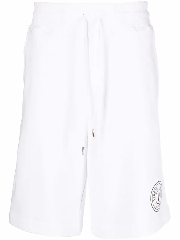 Versace Knee-length Cotton Shorts - White