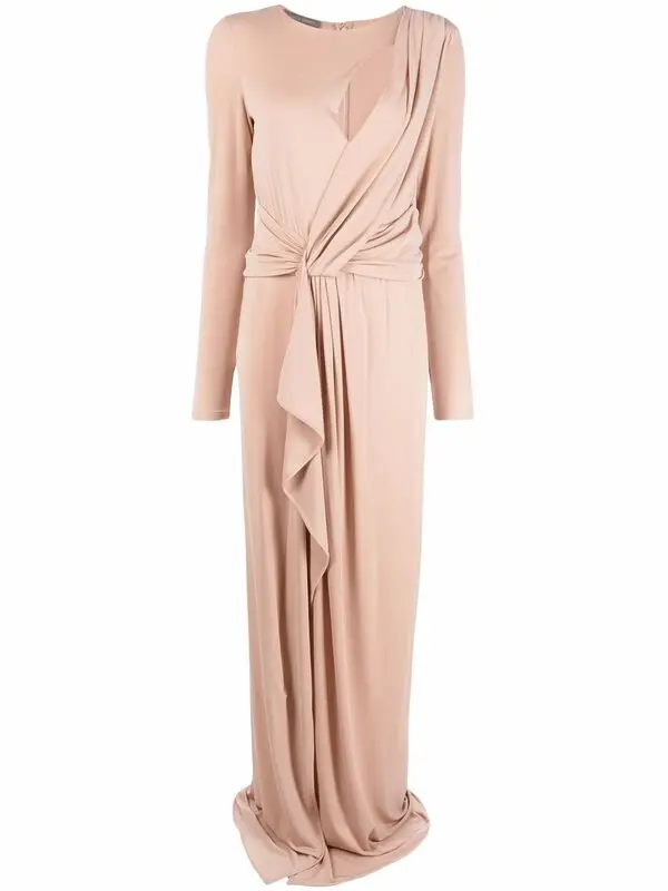 Alberta Ferretti Cut-out Floor-length Gown