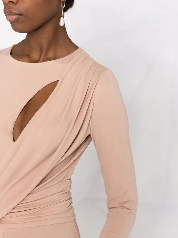Alberta Ferretti Cut-out Floor-length Gown
