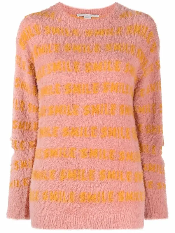 Stella McCartney Fluffy Words Long-sleeved Jumper