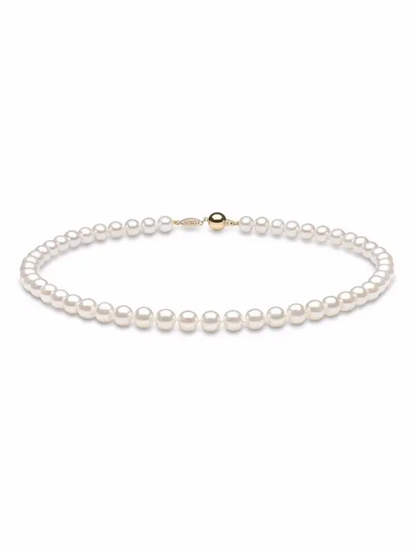 Yoko London 18kt Yellow 8mm Freshwater Pearl Necklace - Gold