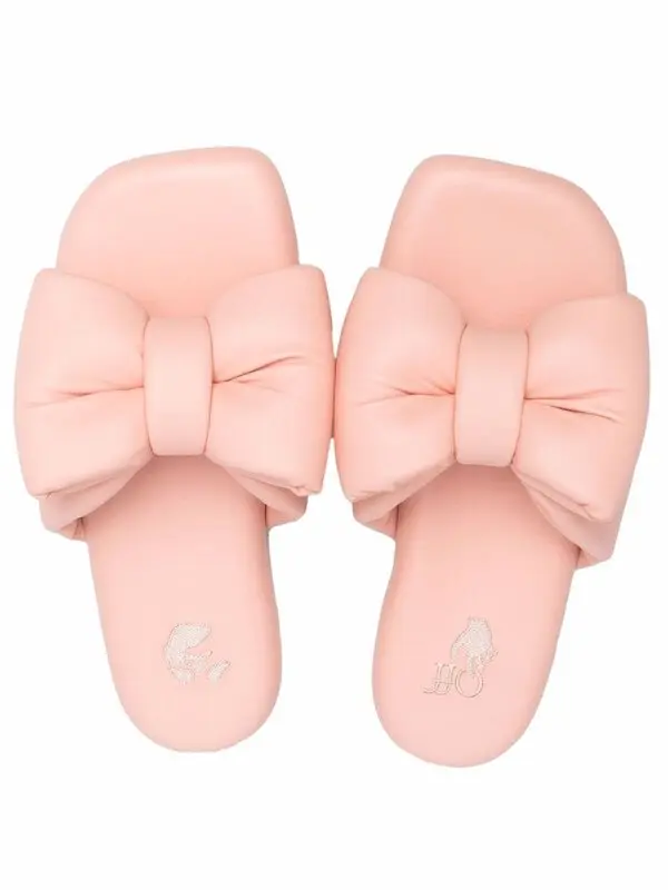 Off-White Extra Padded Bow Slides - Pink