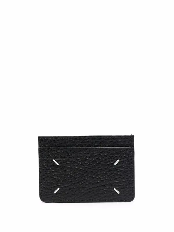 MAISON MARGIELA Four-stitch Leather Card Holder - Black