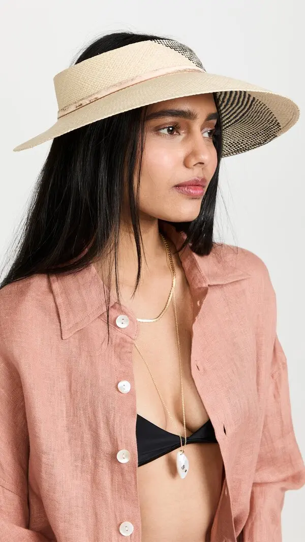 Freya Lupine Visor In Natural/Black - 60% Off | Editorialist display picture 1