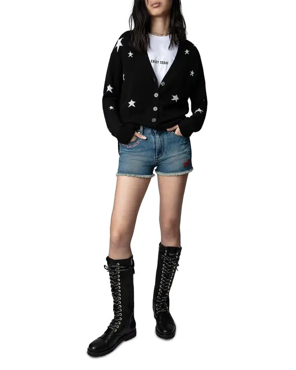 Zadig&Voltaire Mirka Star Print Sweater - Noir