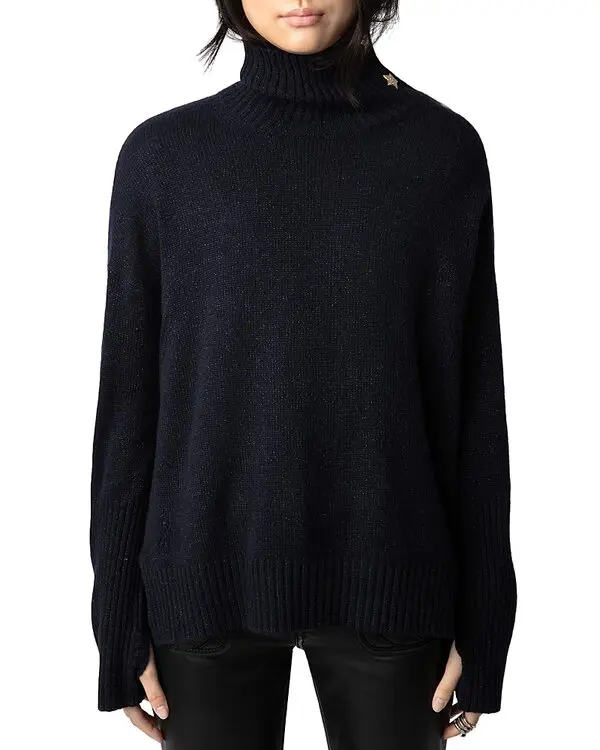 Zadig&Voltaire Star Button Sweater - Encre