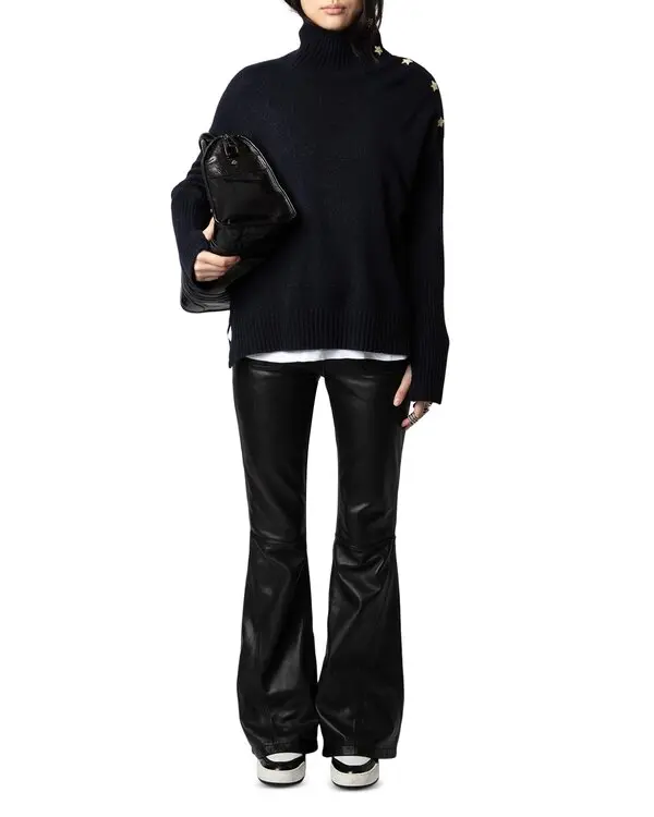 Zadig&Voltaire Star Button Sweater - Encre