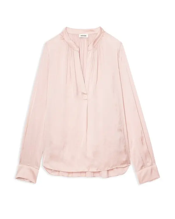 Zadig&Voltaire Tink Satin Blouse - Blush