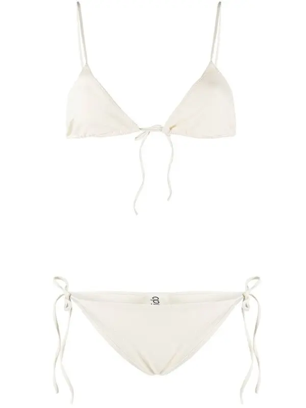 LIDO Self-tie Mid-rise Bikini - Neutrals