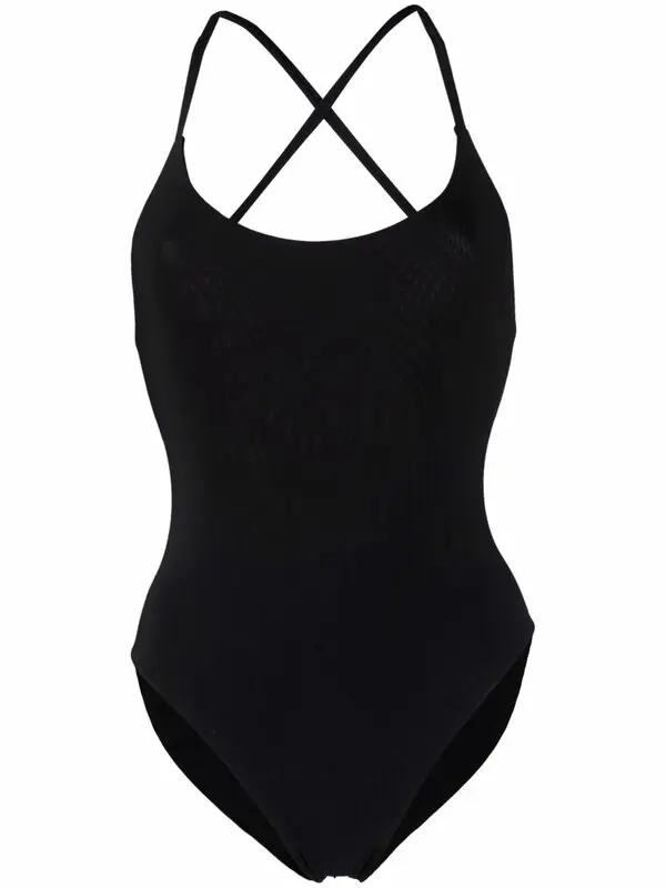 LIDO Criss-cross Back Swimsuit - Black