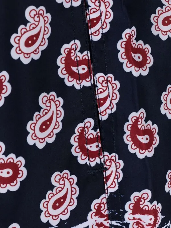 Etro Paisley-print Swim Shorts - Blue