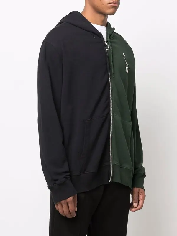 Raf Simons Color-block Zip-up Hoodie