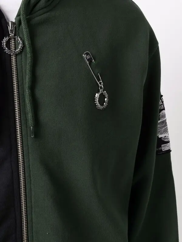 Raf Simons Color-block Zip-up Hoodie