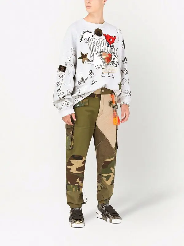 Dolce & Gabbana Camouflage-print Cargo Trousers