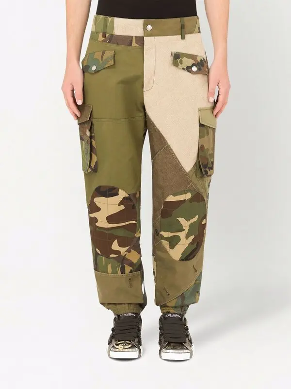 Dolce & Gabbana Camouflage-print Cargo Trousers