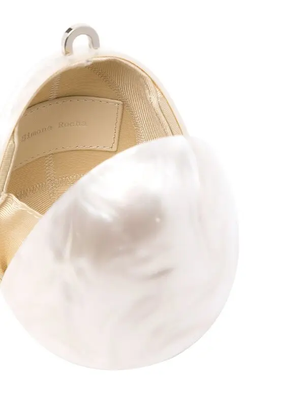Simone Rocha Micro Egg Shoulder Bag - White