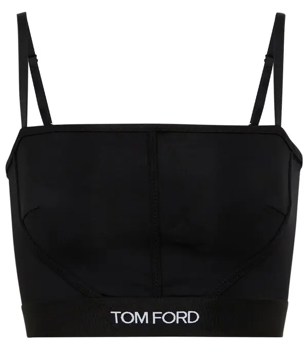 TOM FORD Logo Bralette - Black