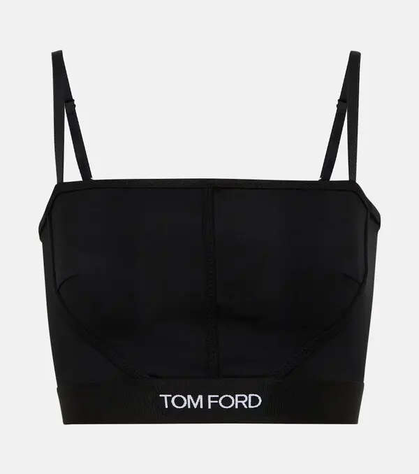 TOM FORD Logo Bralette - Black
