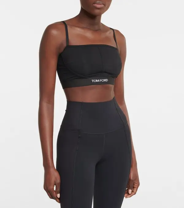 TOM FORD Logo Bralette - Black