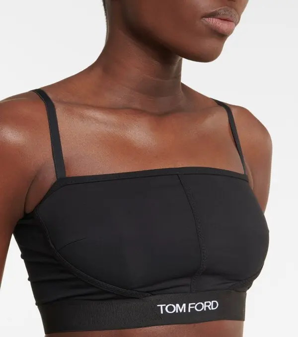 TOM FORD Logo Bralette - Black