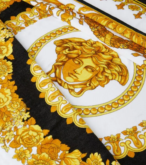 Versace Medusa Logo Bath Towel