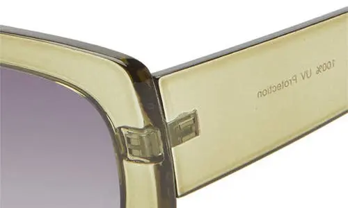 Bp. Rectangle Sunglasses - Clear Green