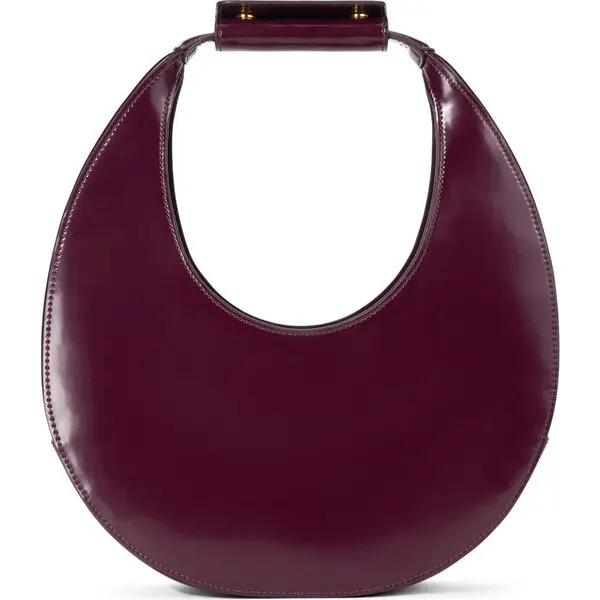 Staud Leather Moon Bag - Syrah