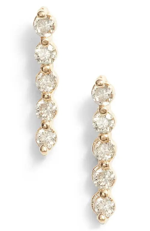 SET & STONES Nicoll Diamond Stud Earrings - Gold