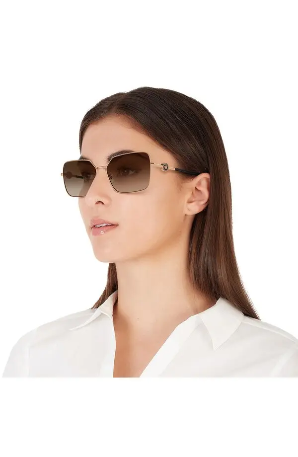 Versace 59mm Gradient Square Sunglasses In Rose Gold - 40 
